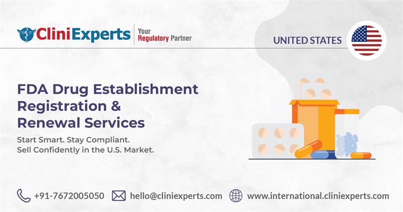 FDA Drug Establishment Registration & Renewal Services