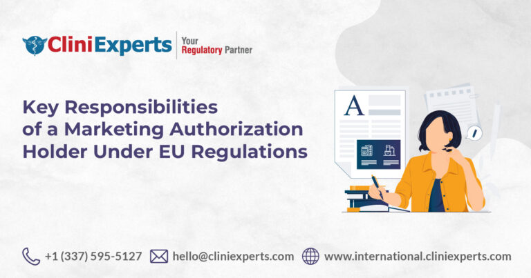 Key Responsibilities of a Marketing Authorization Holder (MAH) in the EU